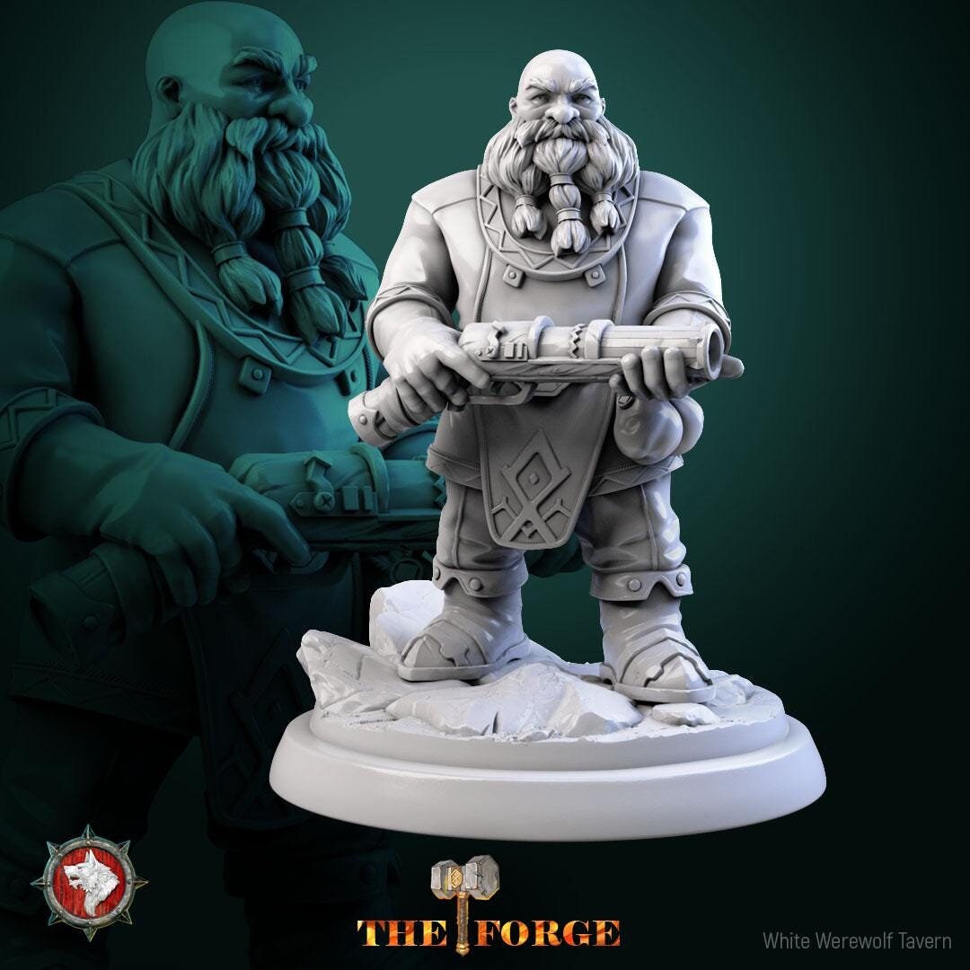 Dwarf Gunslingers | TABLETOP SCALE | TTRPG Miniature | White Werewolf ...