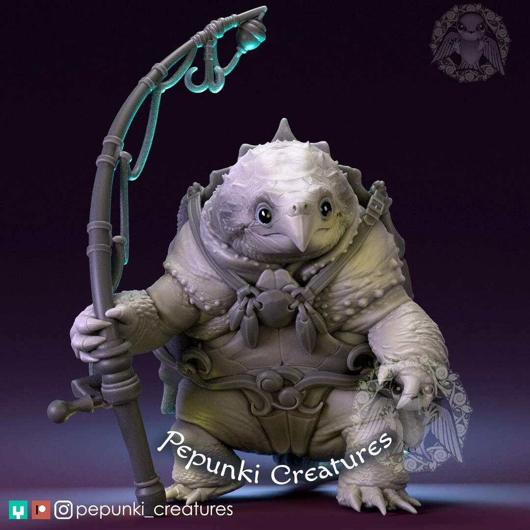 Snapping Turtle Fisherman | Tabletop or Display Scale | D&D Humblewood ...