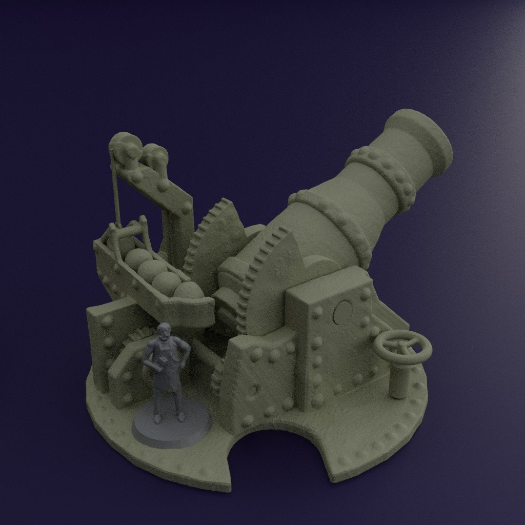Dwarf Bombard Tower | D&D TTRPG Playable 3D Printed Building Terrain ...