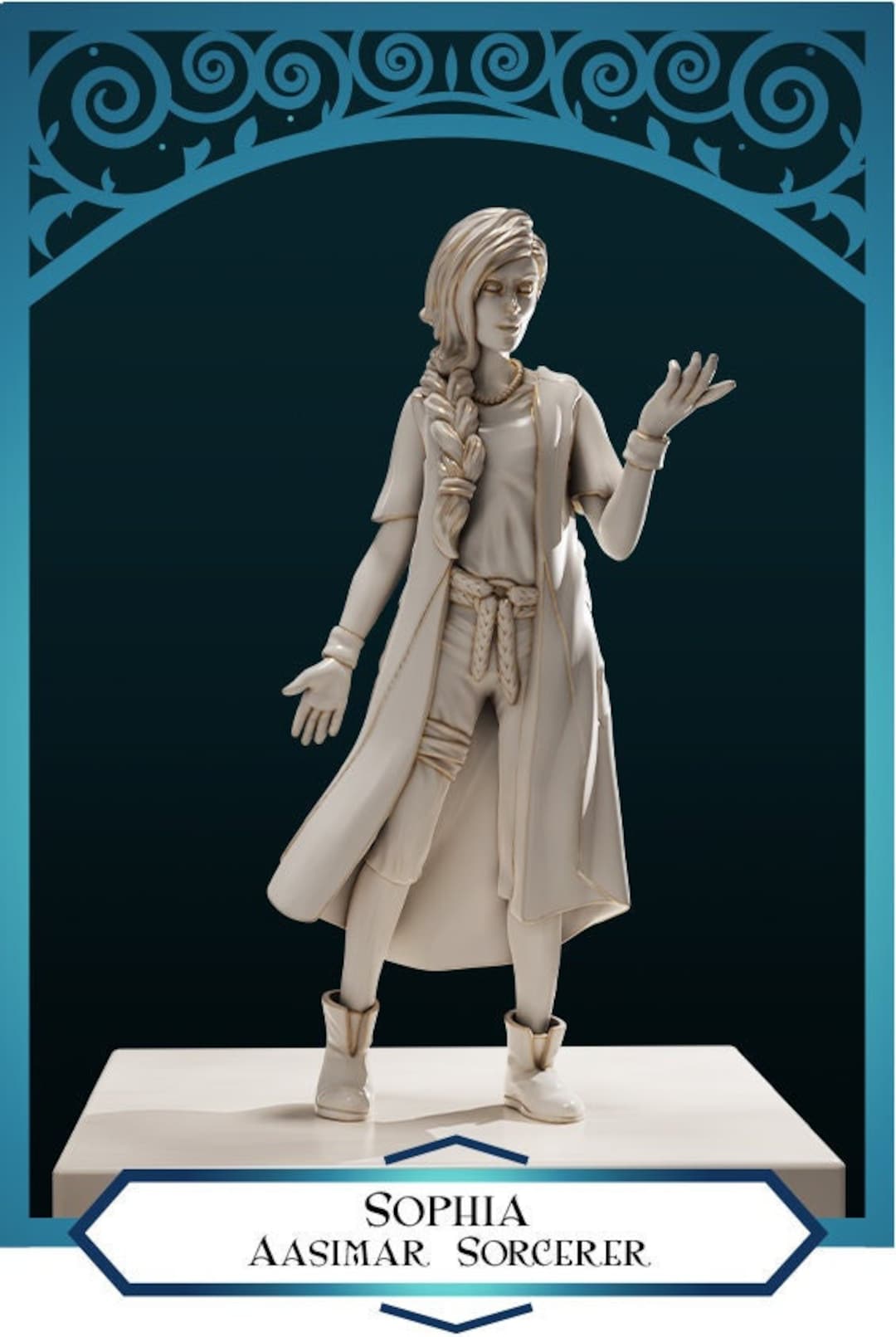 Aasimar Sorcerer | TABLETOP SCALE | TTRPG Miniature | the Printing Goes ...