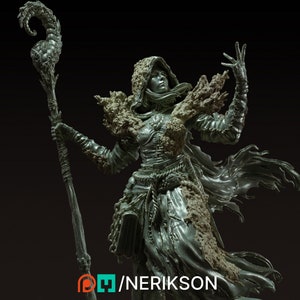 Yelhana Fathomless Warlock Sea Ocean Deep | Garage Resin Kit Statue | D ...