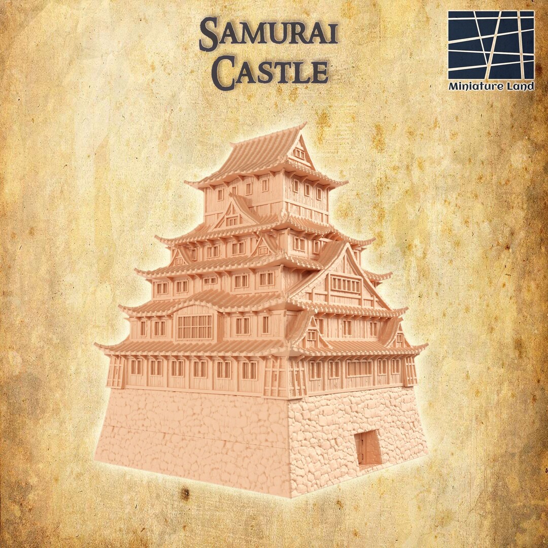 Japanese Castle | D&D TTRPG Playable 3D Printed Building Terrain ...