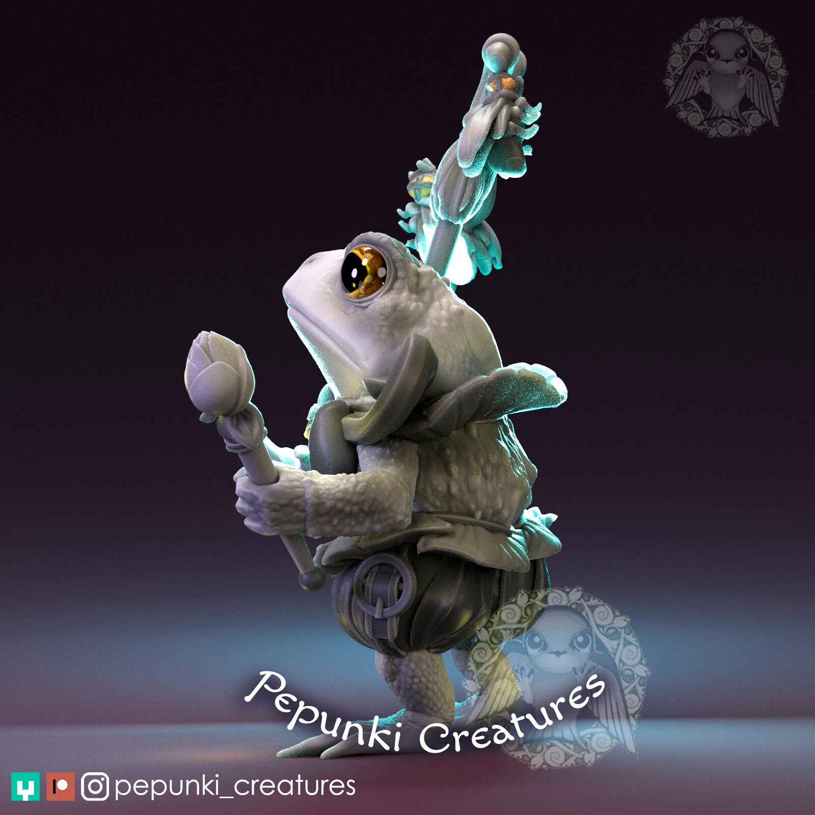 Toad Musician | Tabletop or Display Scale | D&D Humblewood TTRPG ...