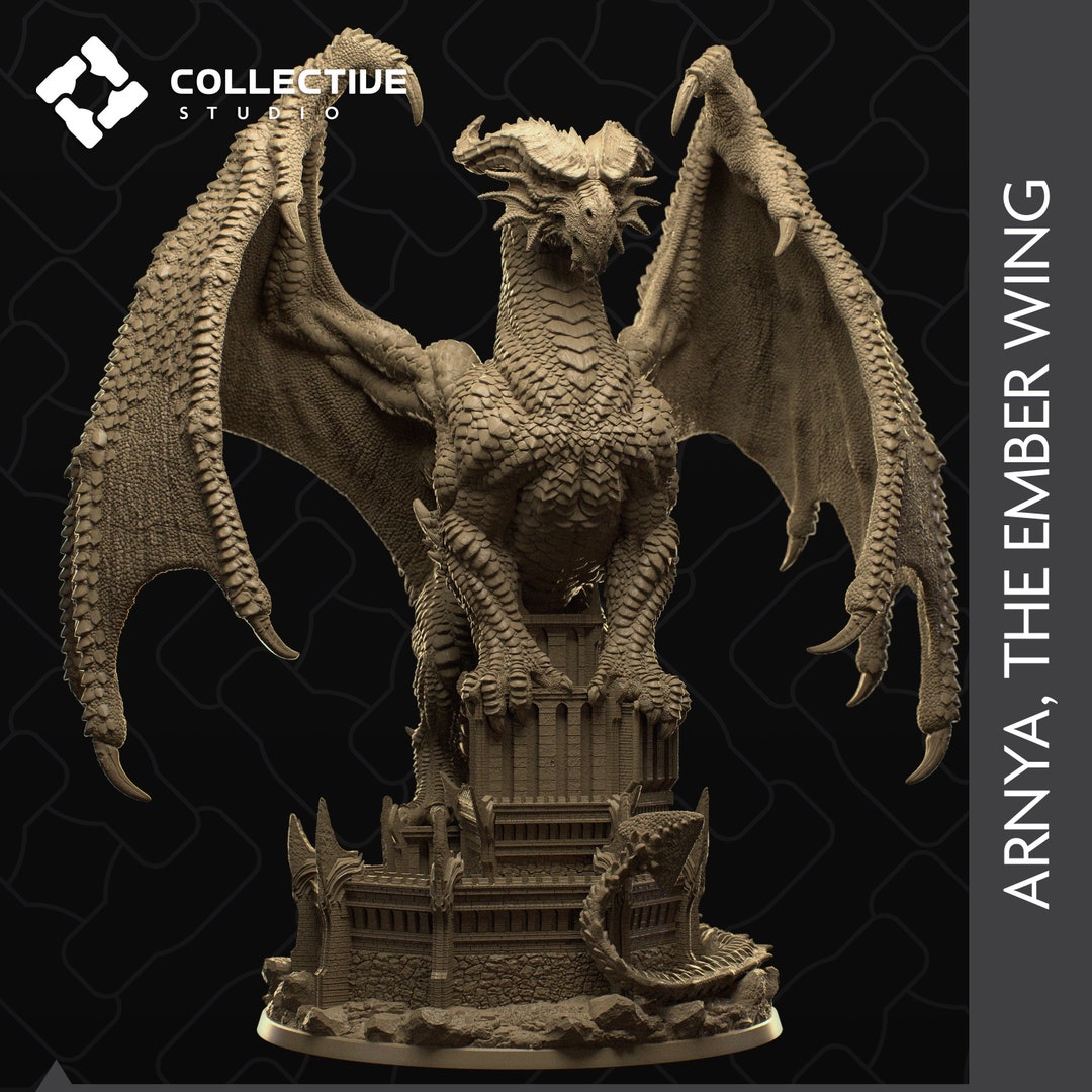 Arnya, the Ember Wing TABLETOP SCALE TTRPG Miniature Collective Studio ...