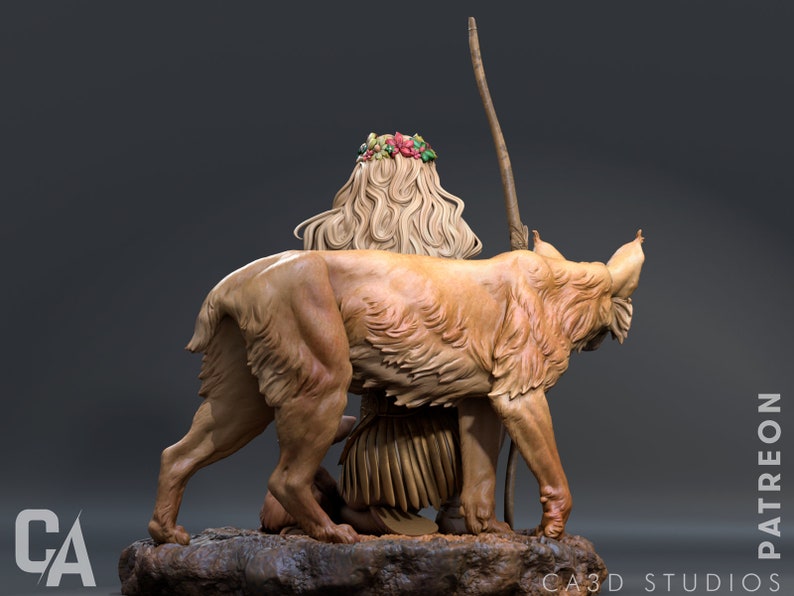 Artemis Greek Goddess of the Hunt 1:12 Resin Garage Kit, CA 3D Studios ...