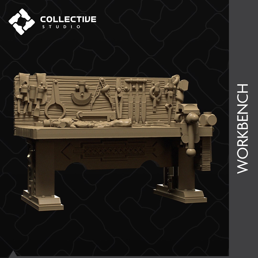 Workbench | D&D Scatter Miniature | Collective Studio | 3D Print - Etsy
