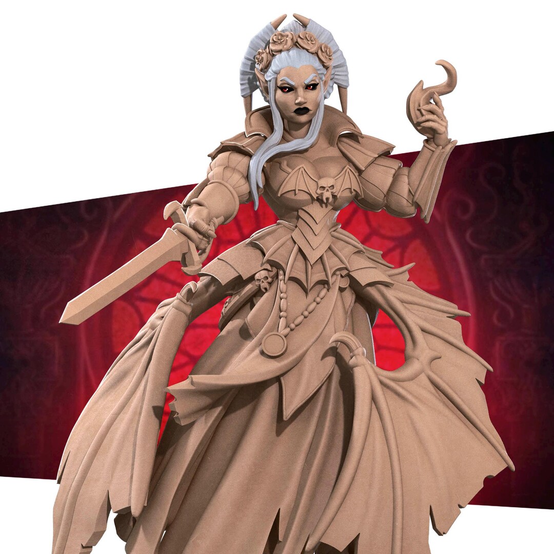 Vampire Witch | Tabletop Scale | D&D Ttrpg Miniature | Bite the Bullet ...