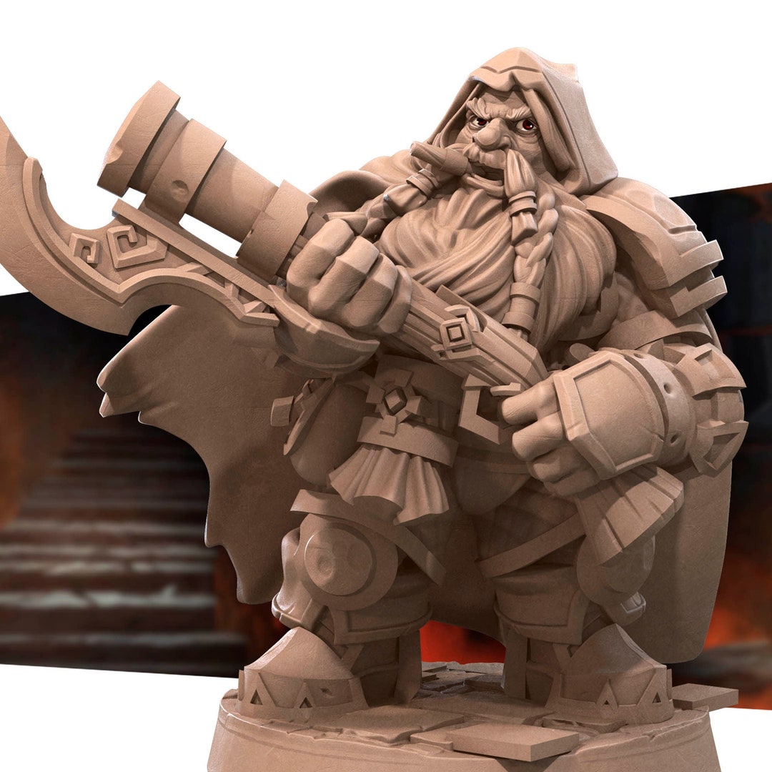 Dwarf Rifleman | TABLETOP SCALE | TTRPG Miniature | Bite the Bullet ...