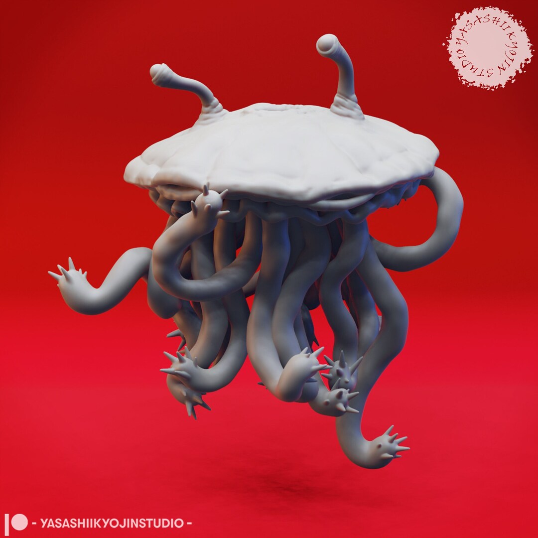 Flumph | Tabletop Scale | D&D Ttrpg Monster Miniature | Yasashii Kyojin ...