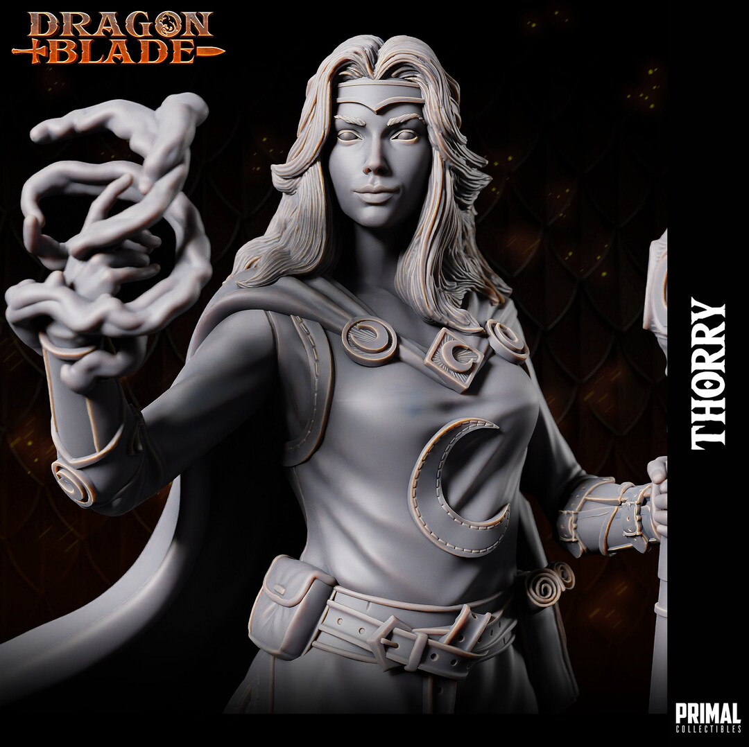 Female Wizard Thorry | Tabletop Scale | TTRPG D&D Miniature | Primal ...