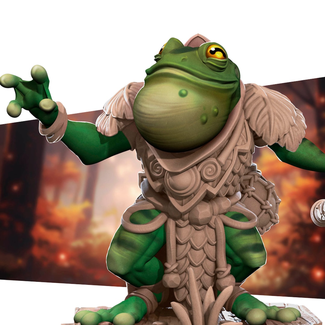 Frogfolk Monk | Tabletop Scale | D&D Humblewood Ttrpg Miniature | Bite ...