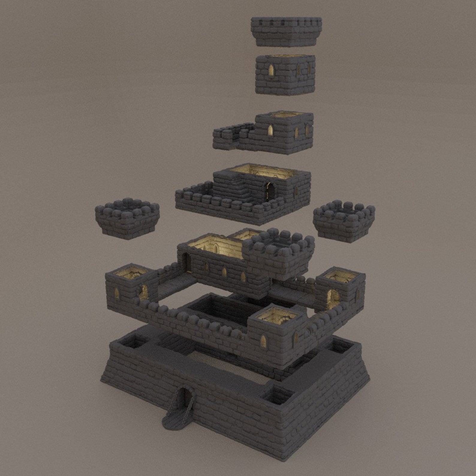 Small Fort | D&D TTRPG Playable 3D Printed Building Terrain Scenery ...