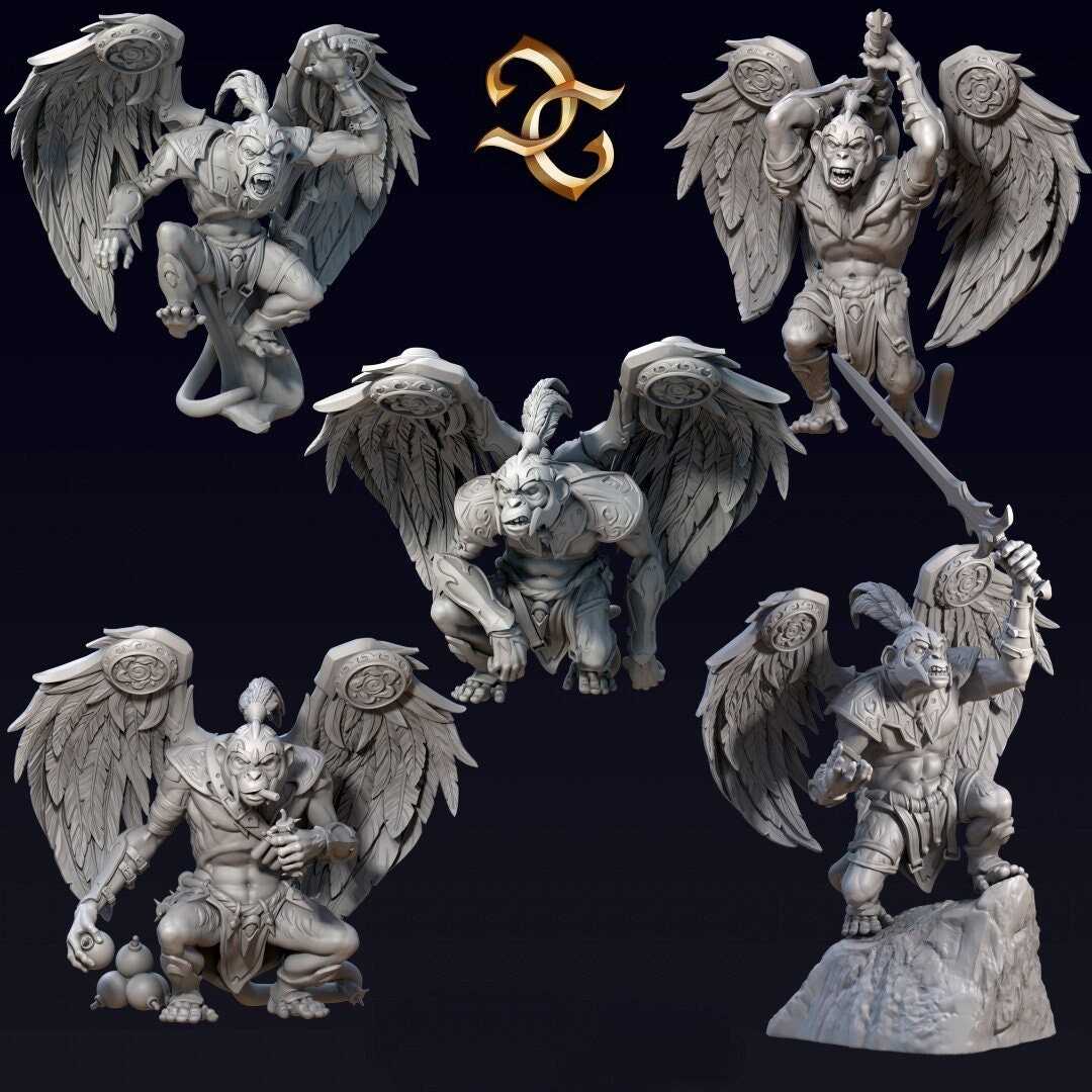 Flying Monkeys, Horror Oz | TTRPG Miniature | Great Grimoire ...