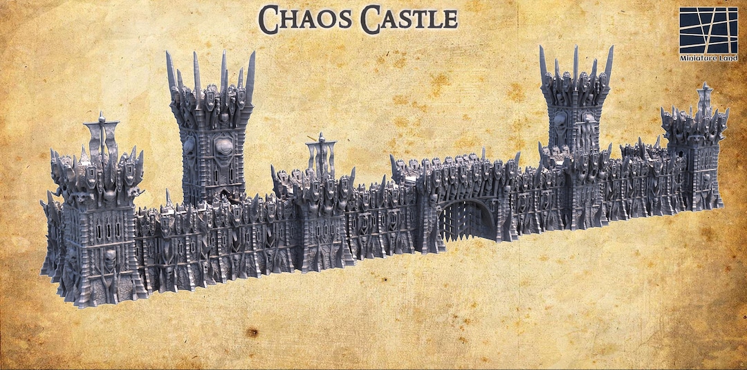 Chaos Castle | 28mm Scale Model Terrain | D&D TTRPG Playable 3D Printed ...