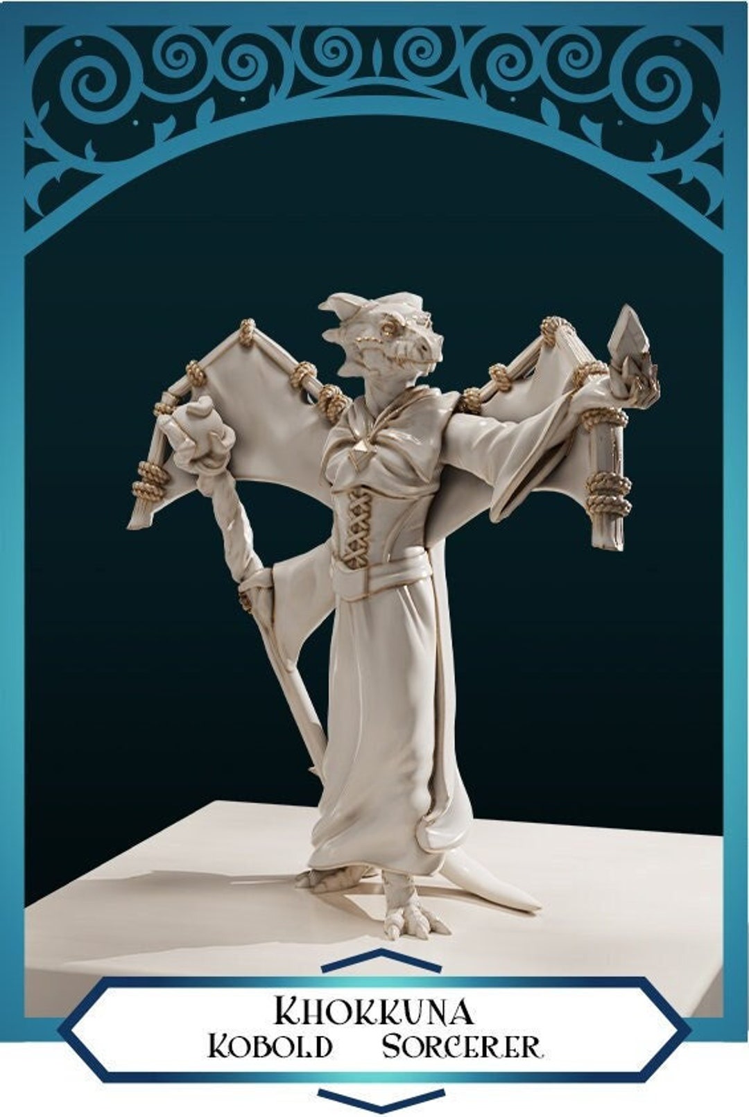 Kobold Sorcerer TABLETOP SCALE TTRPG D&D Miniature the Printing Goes ...