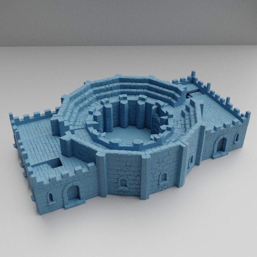 Medieval Arena | D&D TTRPG Playable 3D Printed Building Terrain Scenery ...