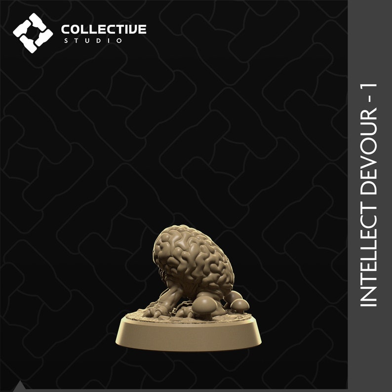 Intellect Devourer Miniature: Resin Brain Puppy Monster for Tabletop ...