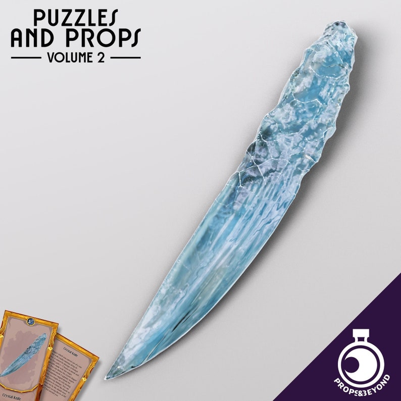 Crystal Dagger | Dnd TTRPG LARP Gaming Prop | Puzzles & Props | 3D ...