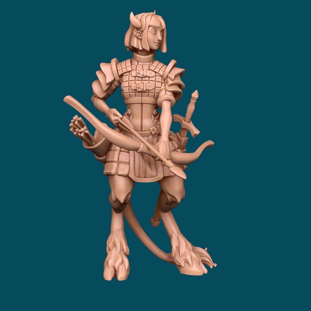 Petal a Tiefling Hunter, Faun, Ranger, Satyr | TABLETOP SCALE | TTRPG ...