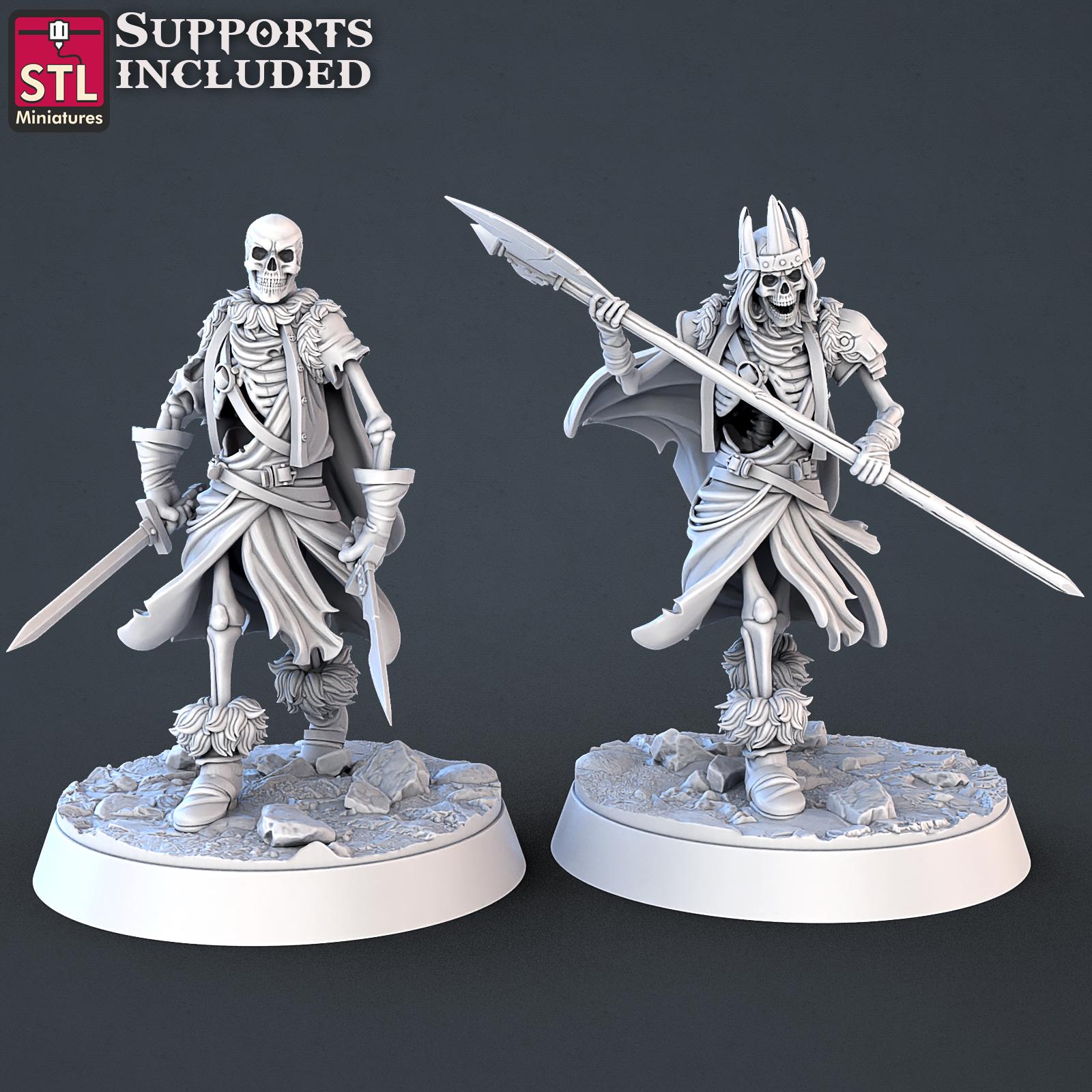 Modular Skeletons Enemy Monster Set | Tabletop Scale | D&D Ttrpg ...