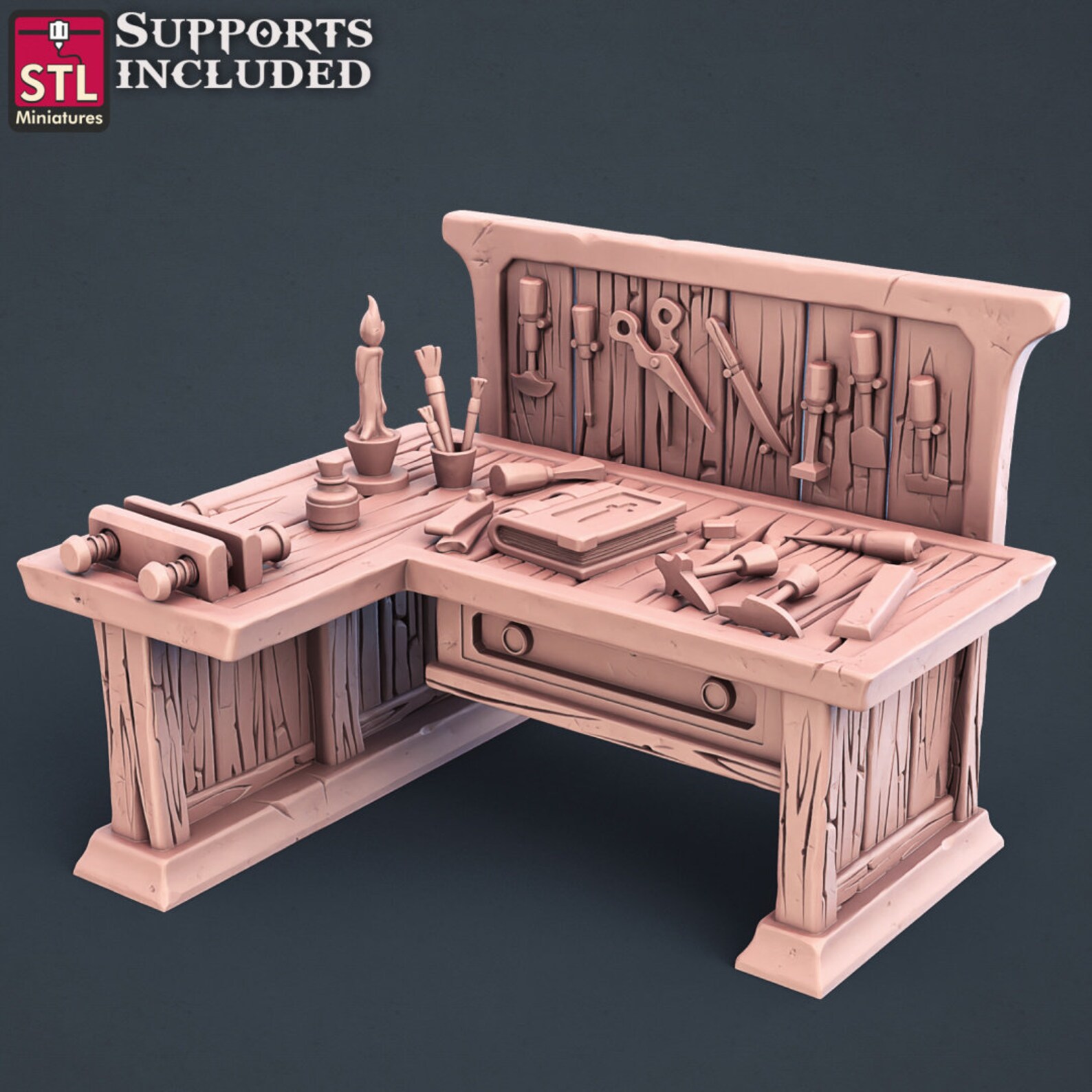 Bookbinder Npc Set | Tabletop Scale | D&D Ttrpg Miniature | Stl ...