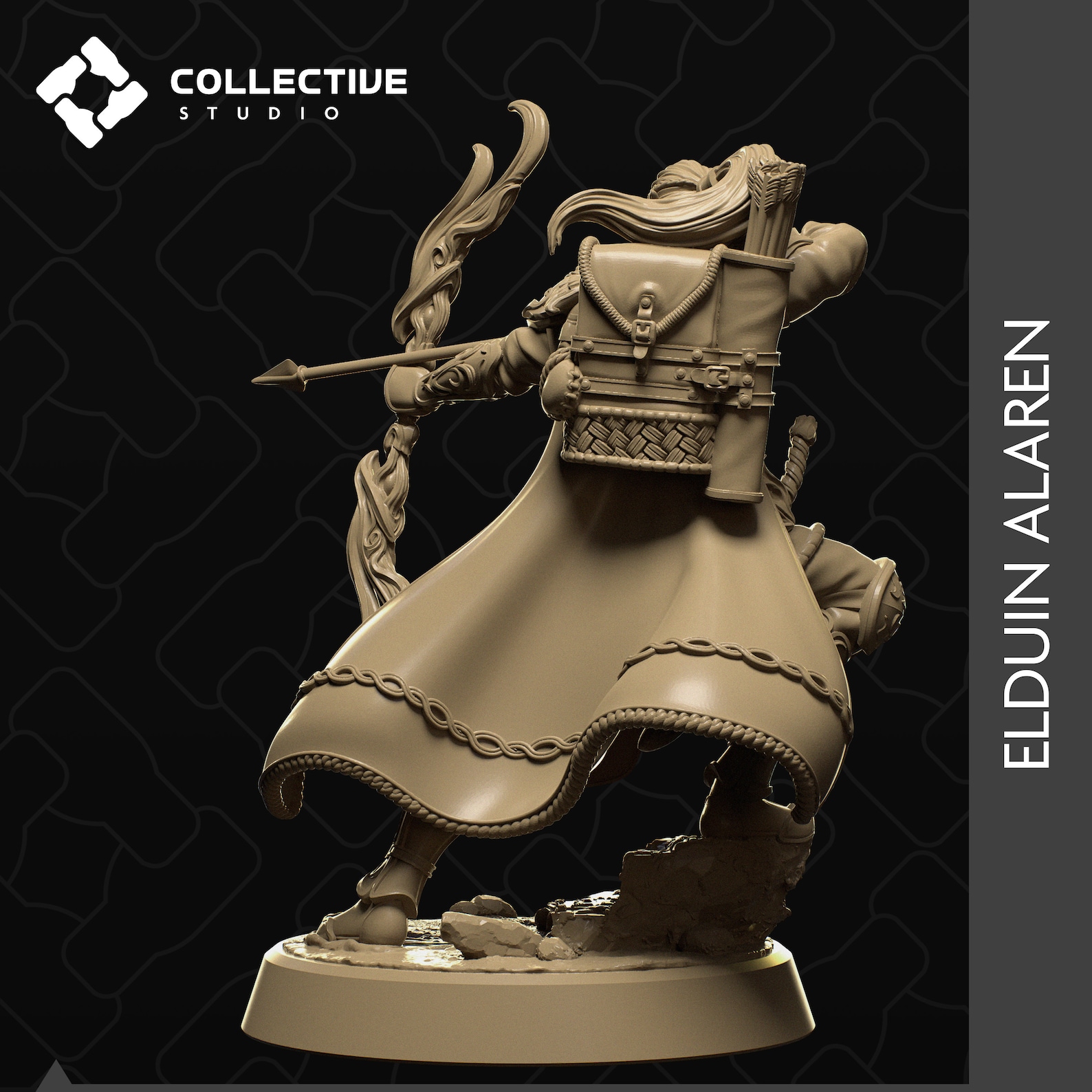 Elduin Alaren, Elf Ranger Archer Hunter | Tabletop Gaming Mini or ...