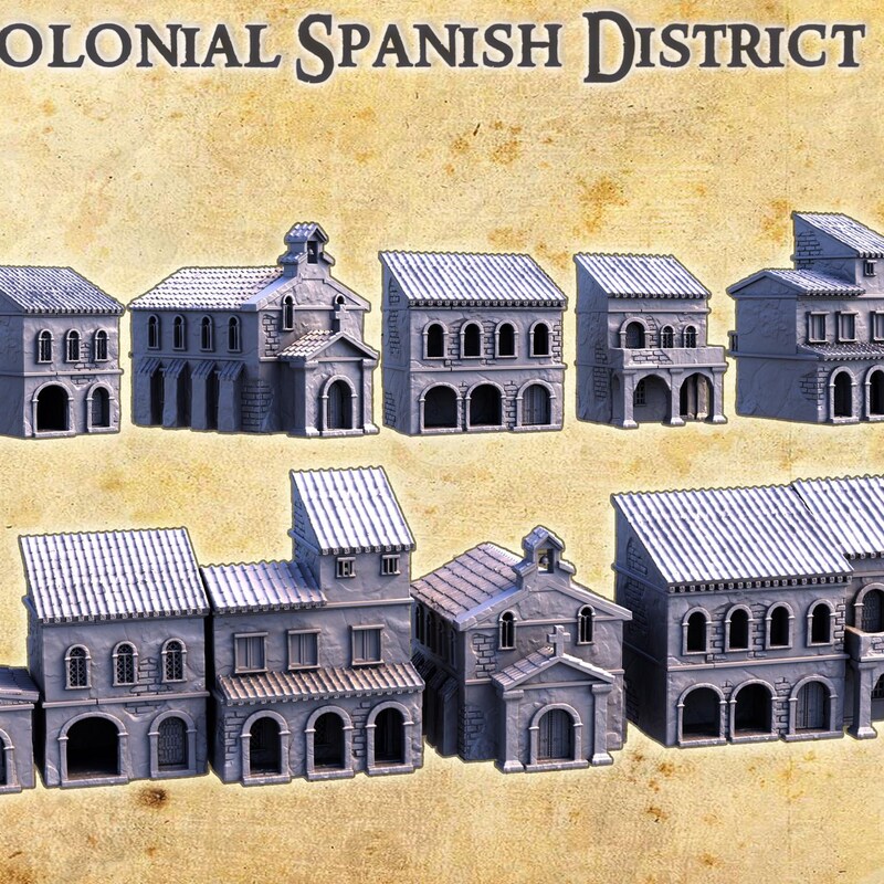 28mm Spanish Buildings - Etsy