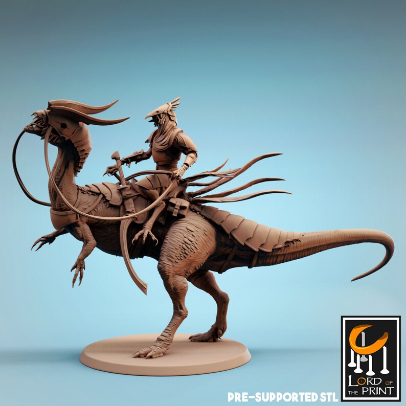 Dilophosaurus Cavalry TABLETOP SCALE TTRPG Monster - Etsy