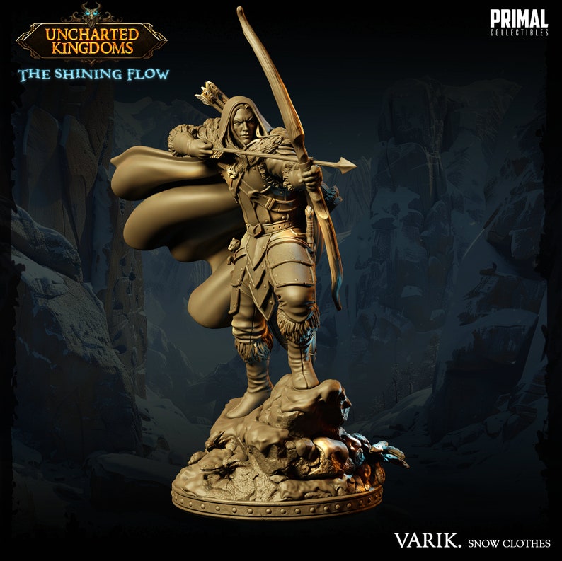 Dark Elf Varik Snow Clothes | Tabletop Scale | TTRPG D&D Miniature ...