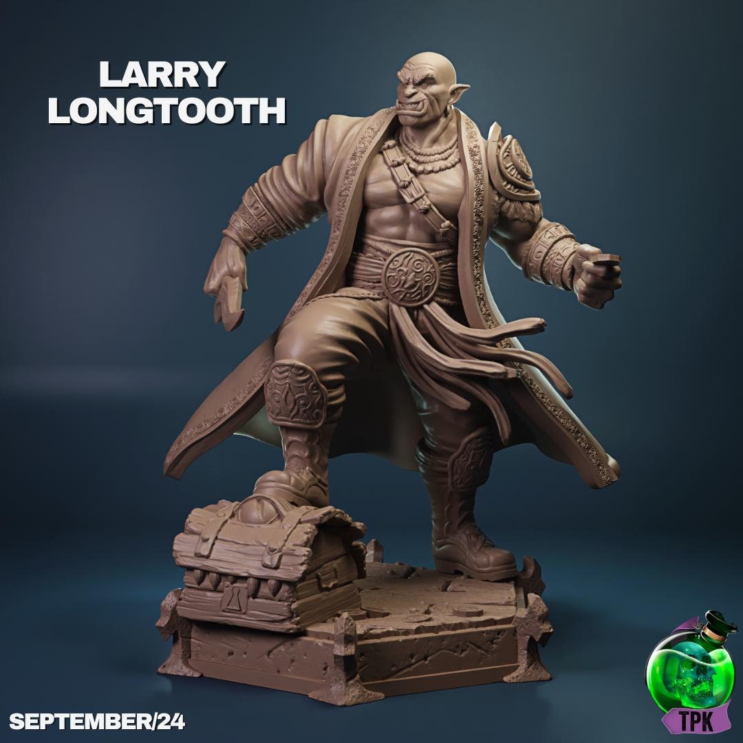 Larry Longtooth Orc Swordsman | Tabletop Gaming Miniature or Bust ...