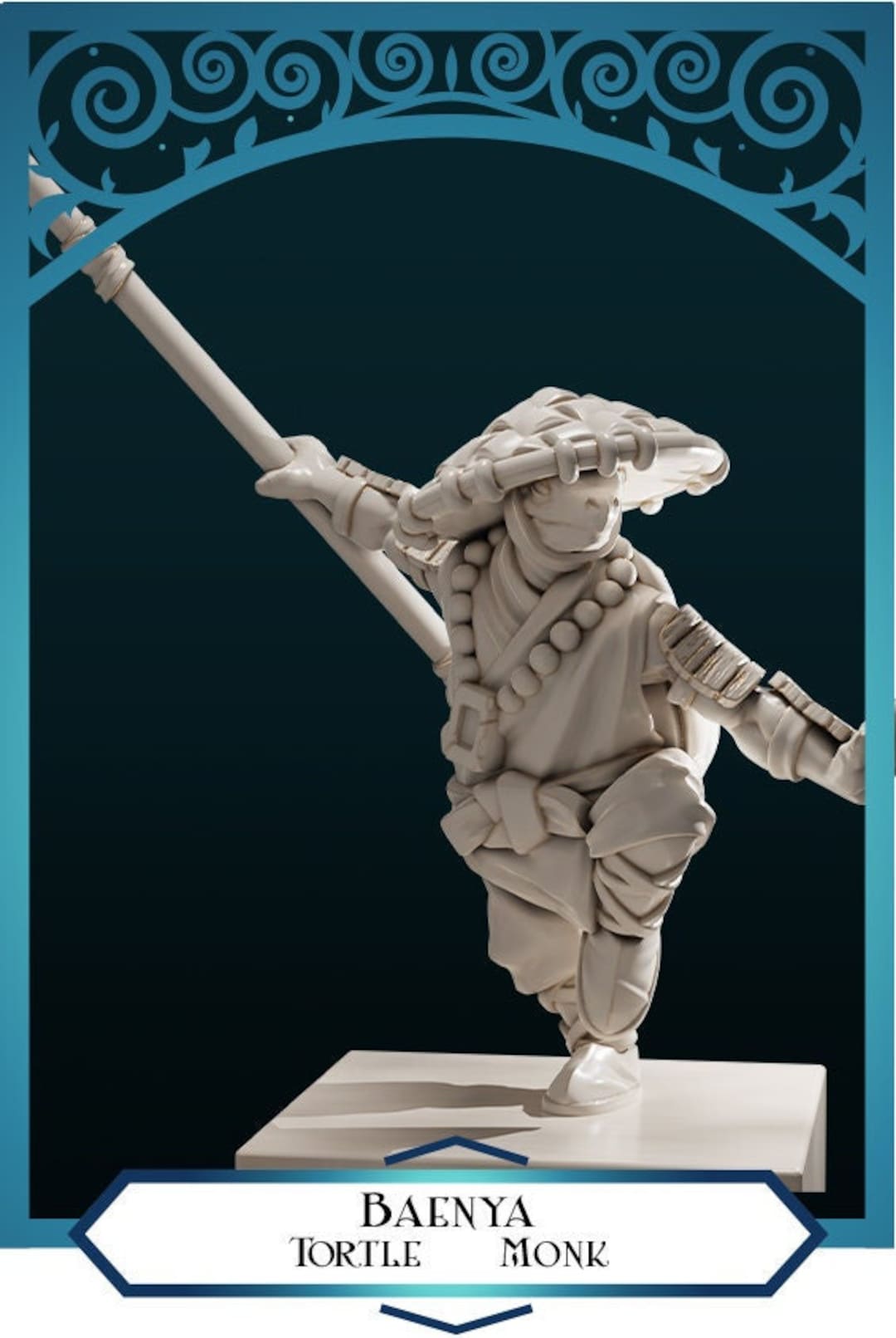 Tortle Monk TABLETOP SCALE D&D TTRPG Miniature the Printing Goes Ever ...