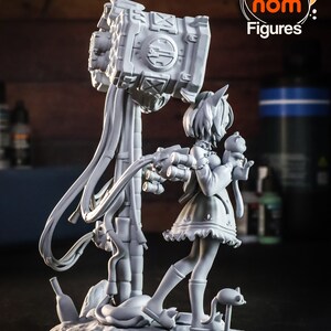 Luna X Tofu Resin Garage Kit Sculpture Anime Statue Nomnom Figures - Etsy