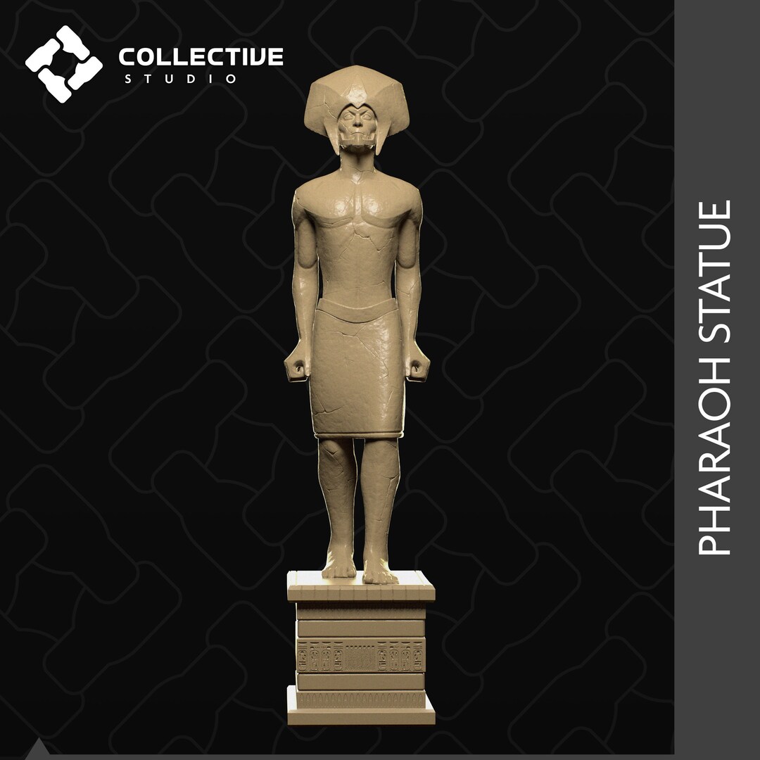 Pharaoh Statue D&D Scatter Miniature Collective Studio - Etsy