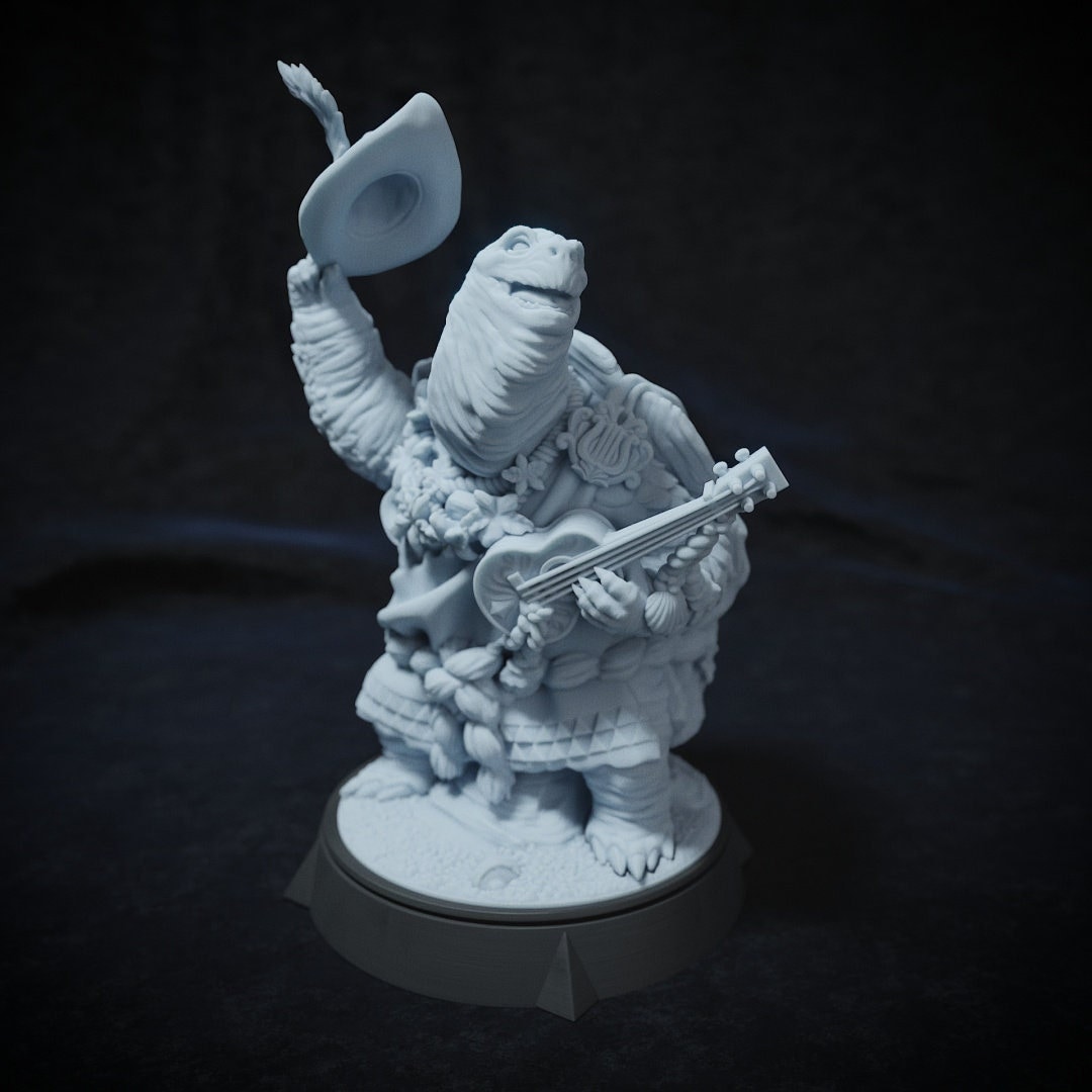 Sheeldon Tortoise, Tortle Bard | Tabletop, Display Scale, Bust | TTRPG ...