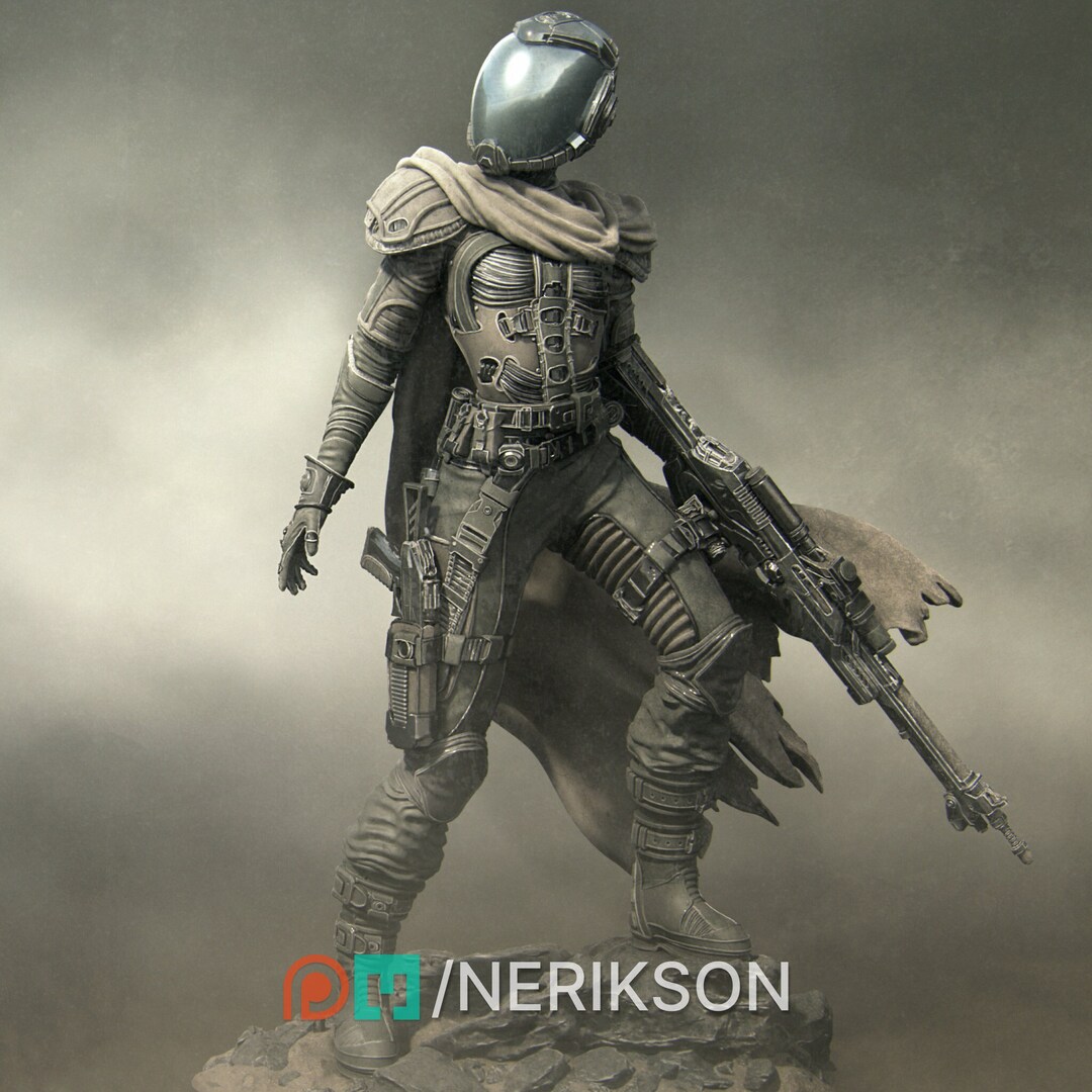 Alyara the Traveler, Spacer DISPLAY SCALE D&D TTRPG Fantasy Scifi ...