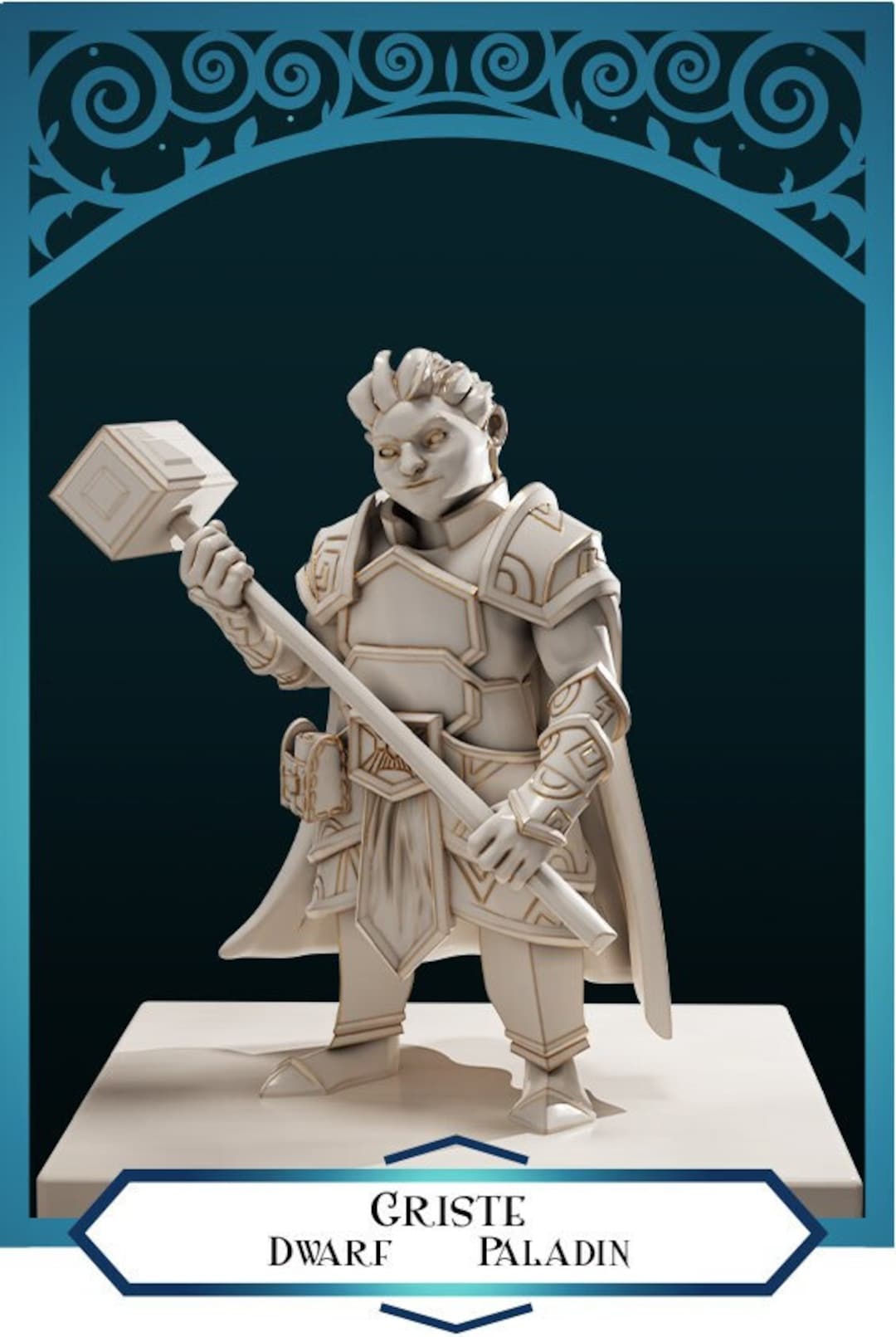 Dwarf Paladin | D&D Ttrpg Miniature | Dnd is A Woman | No Base | 3D ...