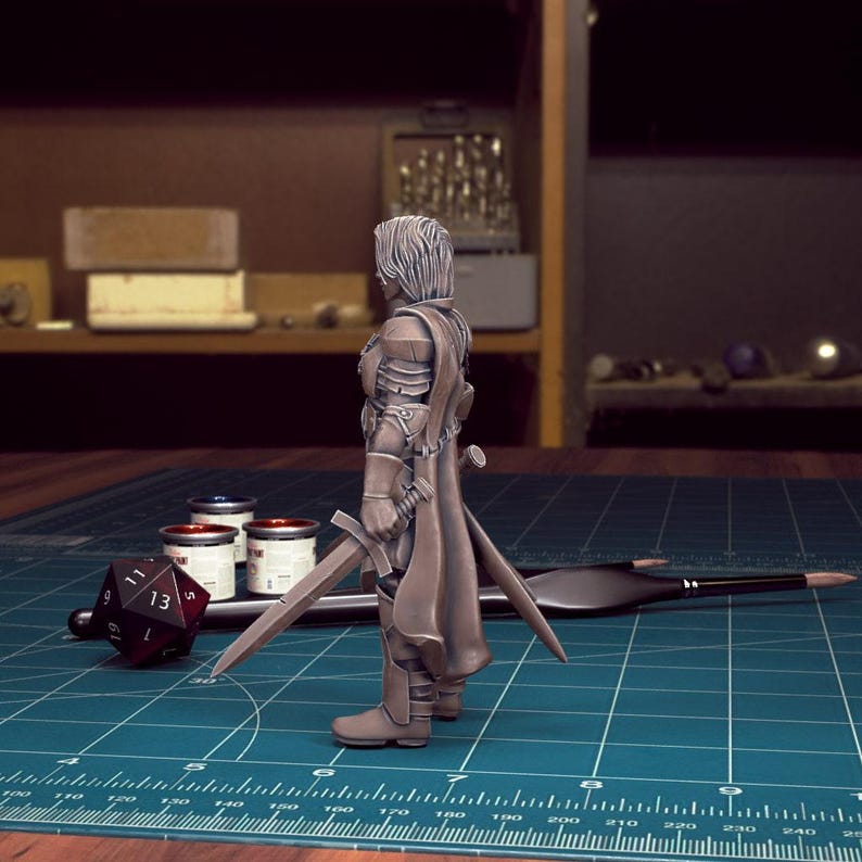 Dnd Heroes Human Fighters | Tabletop Scale | D&D Ttrpg Mini ...