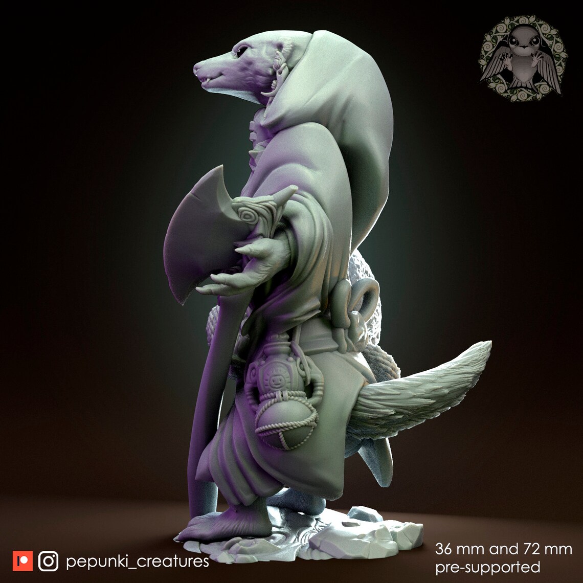 Honey Badger Woodsman | Tabletop or Display Scale | D&D Humblewood ...