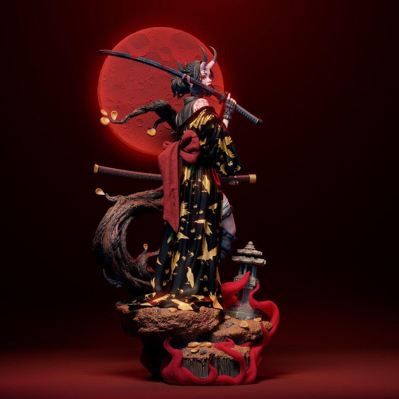 1:12 Oni Blood Moon | 3D Printed Resin Garage Kit Figure | CA 3D ...