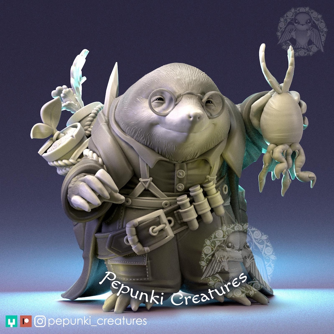 Mole Farmer | Tabletop or Display Scale | D&D Humblewood Redwall TTRPG ...