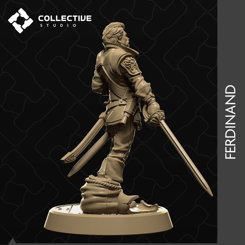 Ferdinand Aguja, Swashbuckler Rogue | Tabletop Gaming Mini or Display ...