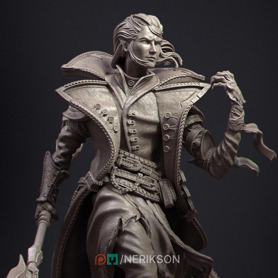 Dhampir Vampire Elf Warlock 2025 Update | Tabletop and Display Scale ...