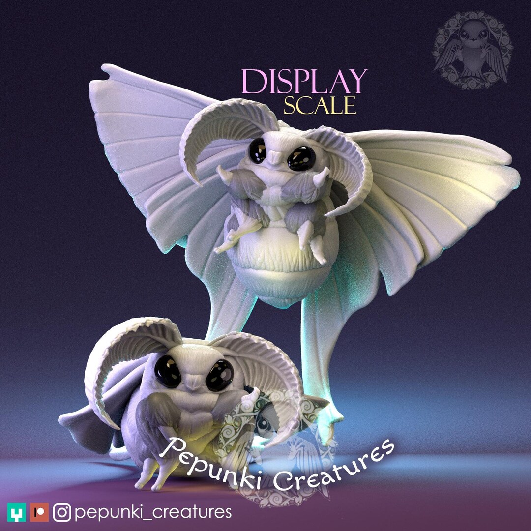Little Moths | Display Scale | D&D TTRPG Miniature | Pepunki Creatures ...