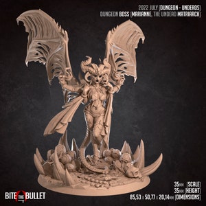 Marianne, Devil Fiend Female TABLETOP SCALE D&D TTRPG Miniature Bite the Bullet Unpainted ...