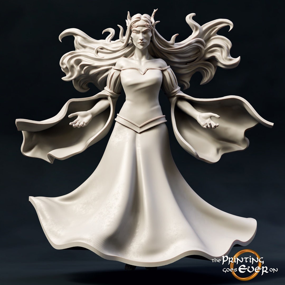 Elven Witch | D&D Ttrpg Miniature | the Printing Goes Ever on | Dnd is ...
