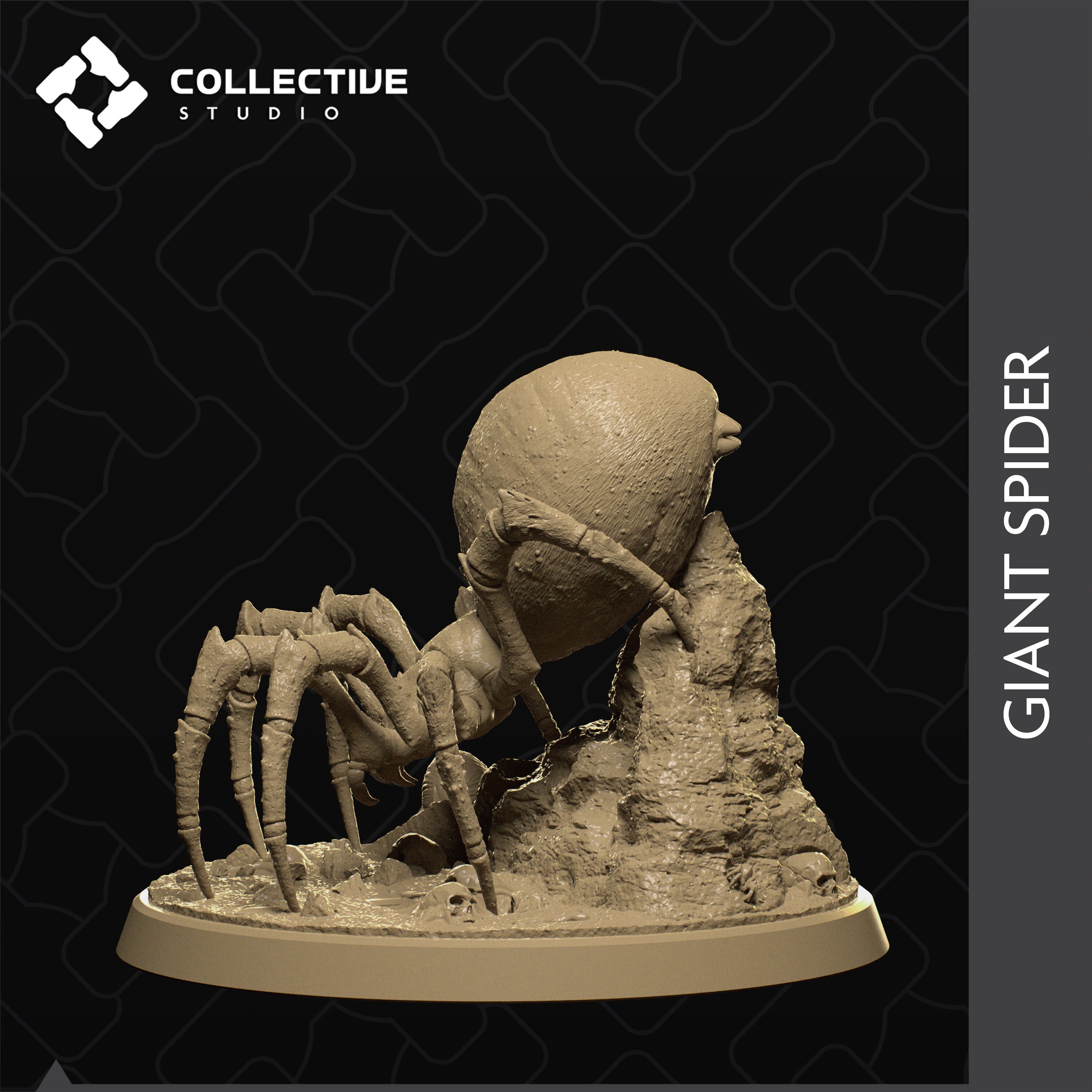 Giant Spider TABLETOP SCALE TTRPG Miniature Collective - Etsy