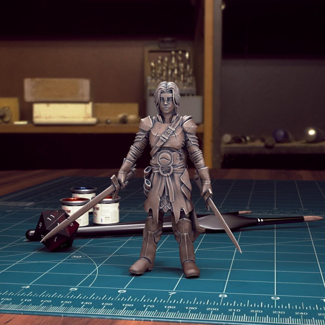 Dnd Heroes Human Fighters | TABLETOP SCALE | D&D TTRPG Mini ...
