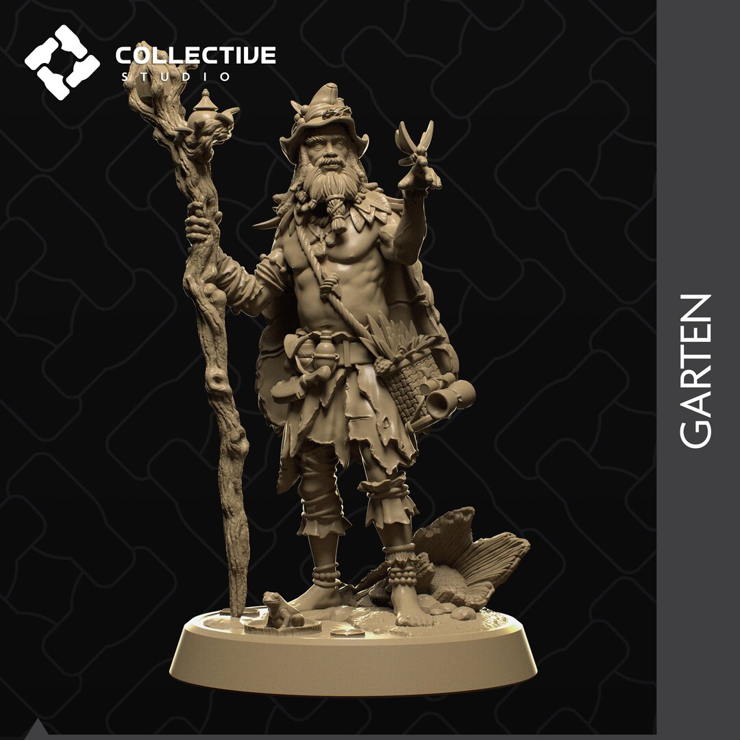 Garten, Druid, Wild Shape, Giant Frog | Tabletop Gaming Mini or Display ...