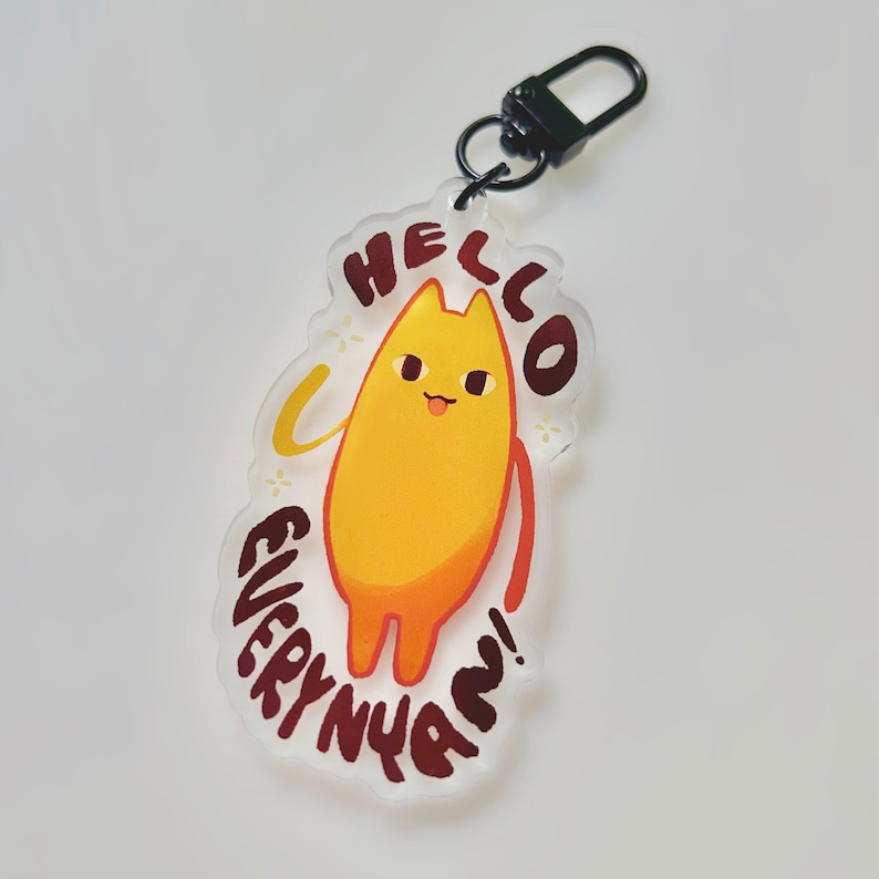Hello Everynyan 3 Acrylic Keychain Azumanga Daioh - Etsy