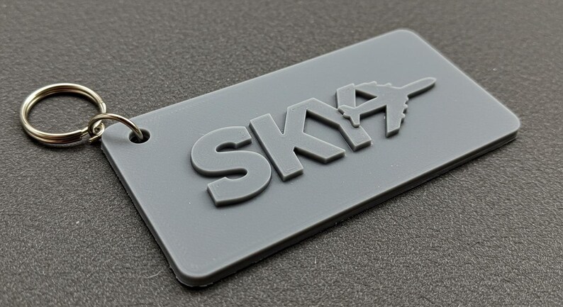 Custom Airplane Key Chain Name Tag | Pilot Aviation Tag | Personalized ...